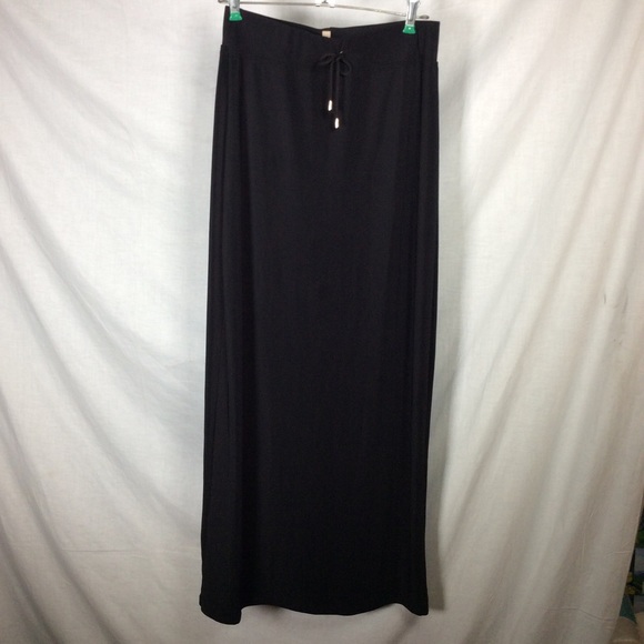 Susan Lawrence | Skirts | Susan Lawrence Womens Pencil Maxi Black Skirt ...